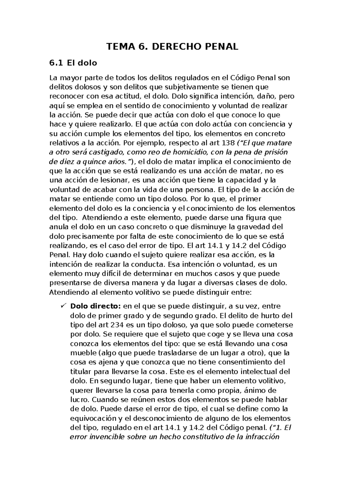 Tema 6 Derecho Penal Profesor Jesus Bernal Tema 6 Derecho Penal 6