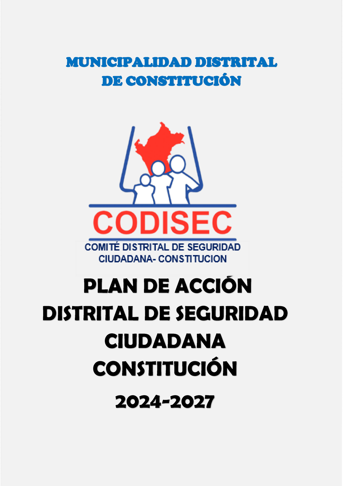 Plan De Accion Distrital De Seguridad Ciudadana 2024 2027 Codisec