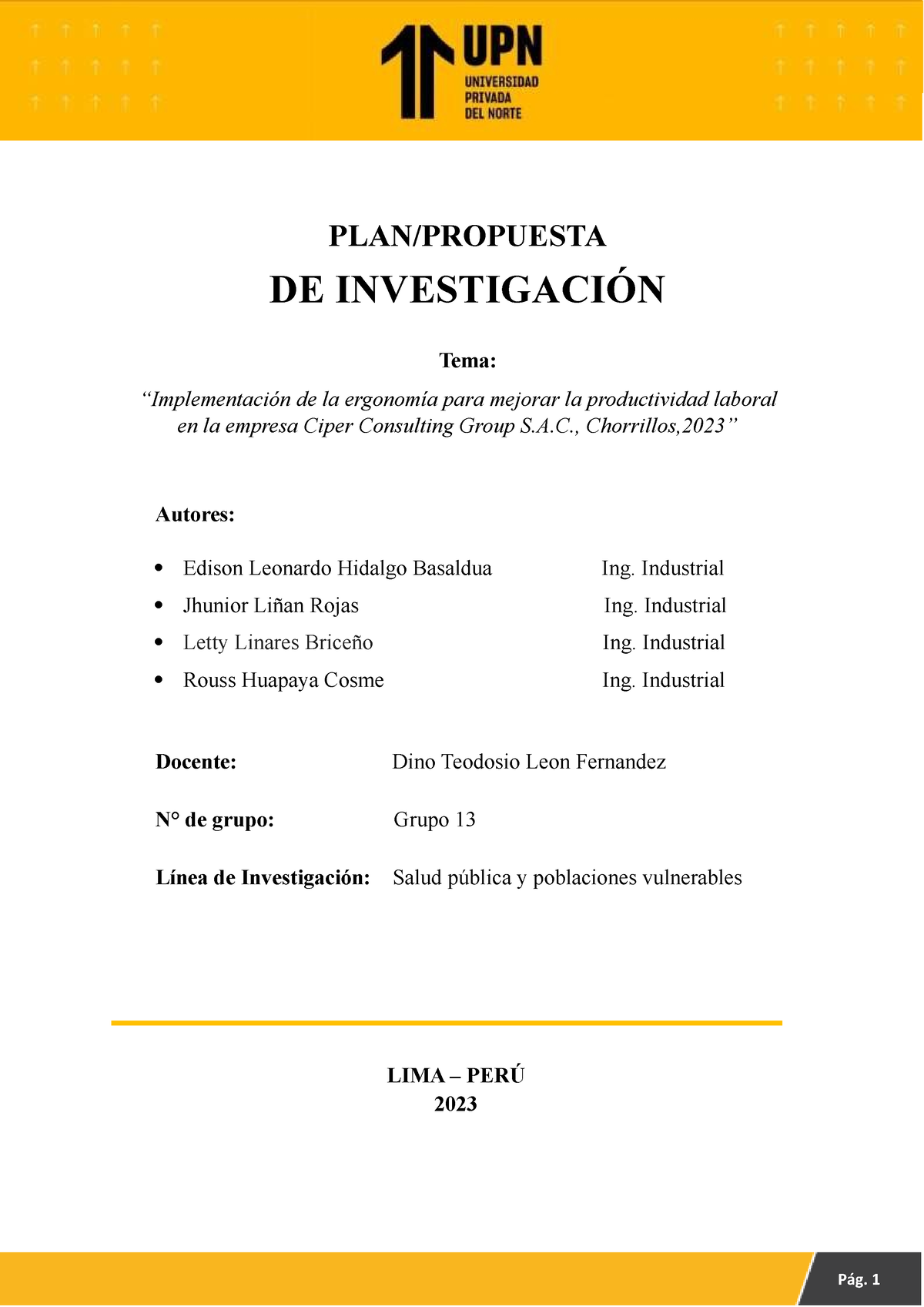 Ef Metodologia De La Investigacion Upn Desarrollado Matrices Hot Sex