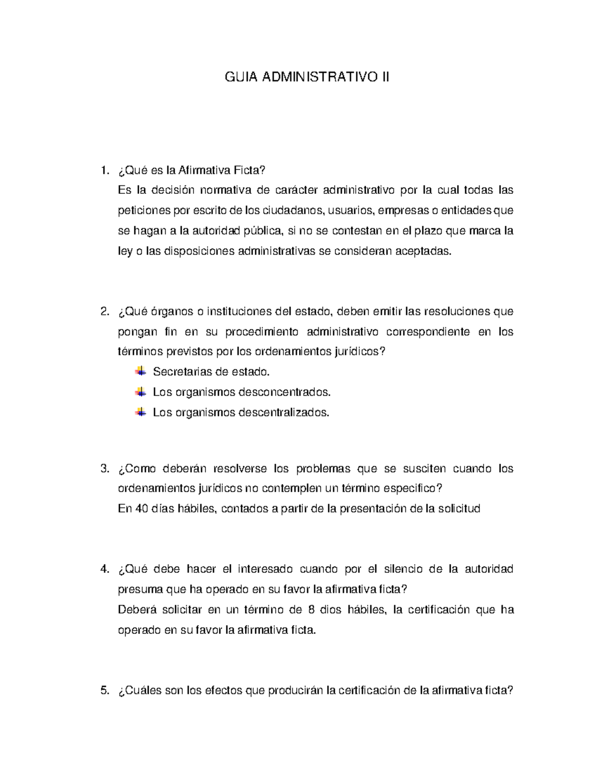 Guia De Examen Final De Derecho Administrativo Ii Usap Guia