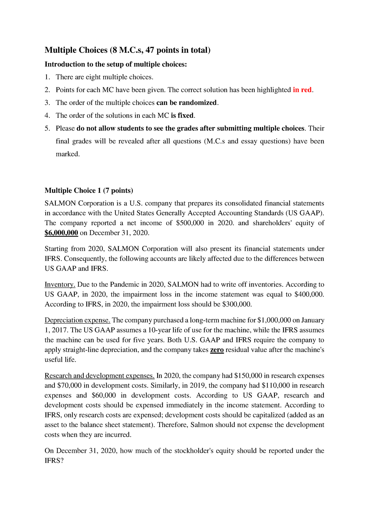 Exam 2021 2022 1b Full Solution Multiple Choices 8 Mc 47 Points In