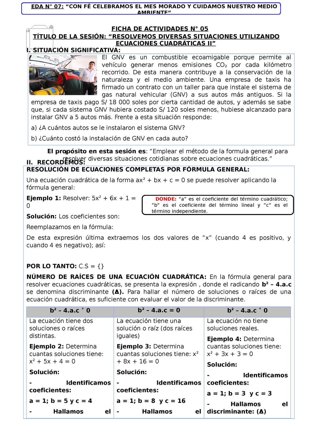 Ficha 5 4to Eda7 Es Calculo Apuntes Ficha De Actividades N° 05