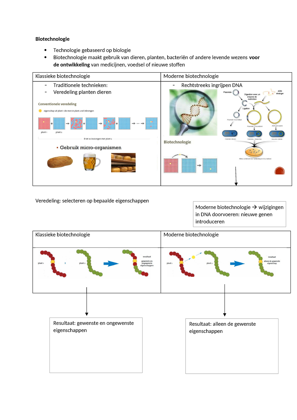 Samenvatting Deel Biotechnologie Biotechnologie Technologie