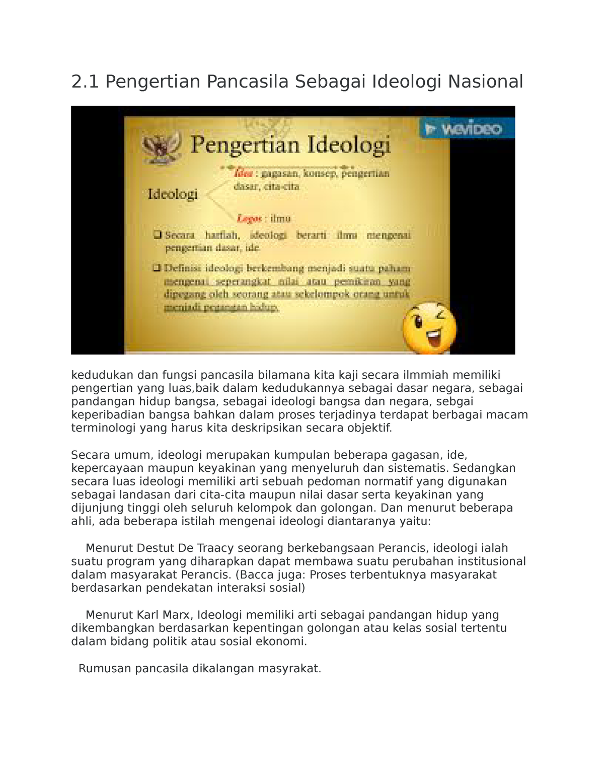 2 Pengertian Pancasila Sebagai Ideologi Nasional 2 Pengertian