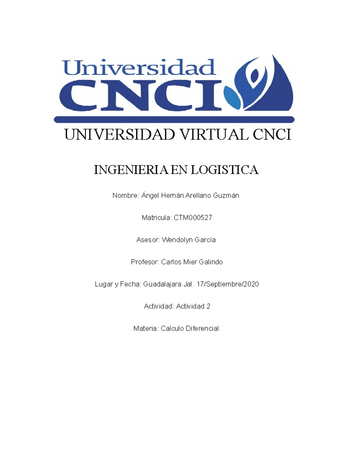 Actividad 2 Calculo Diferencial Universidad Virtual Cnci Ingenieria