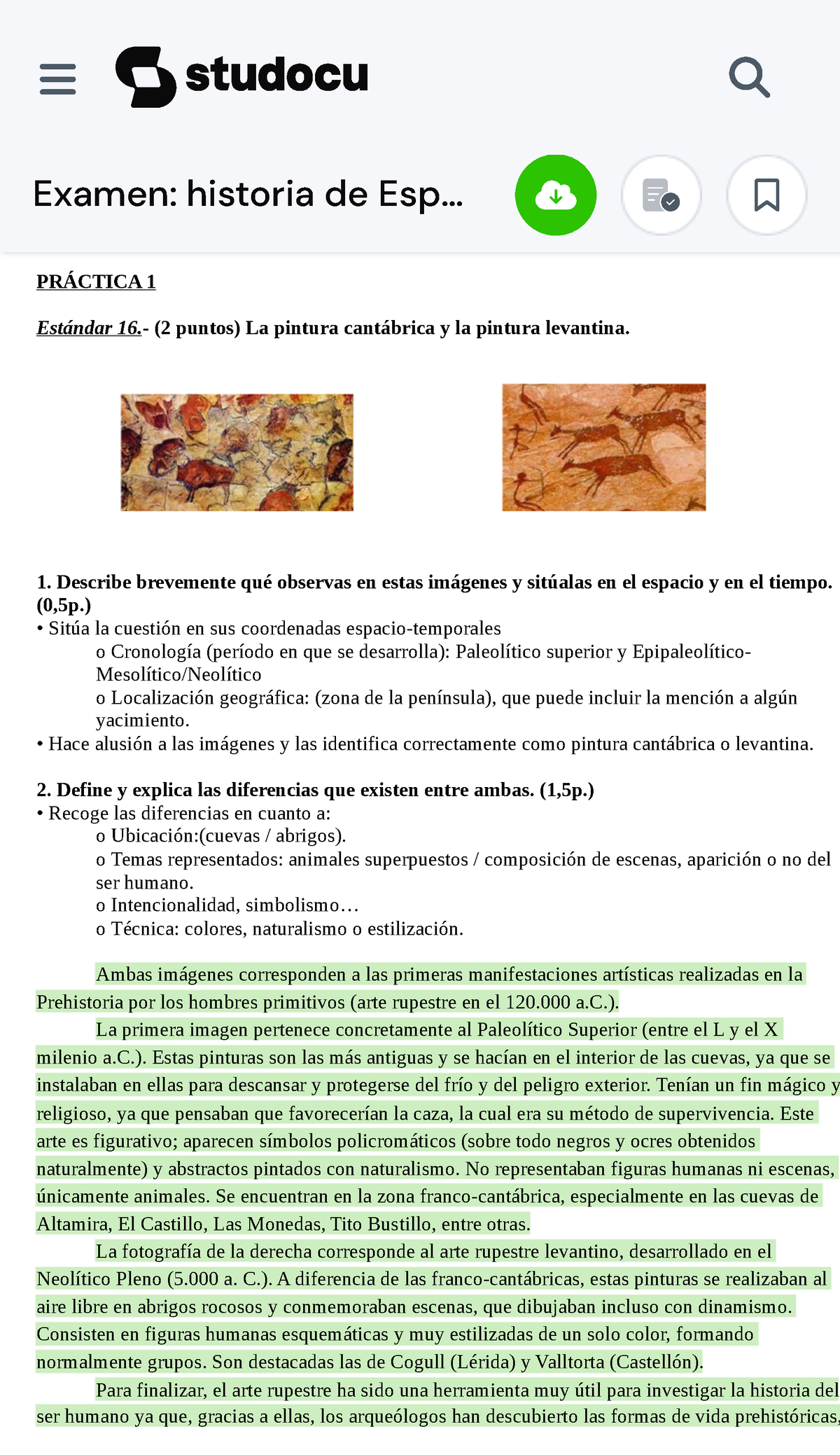 Examen Historia De España Estándares De Los Bloques I Y Ii Bloque 1