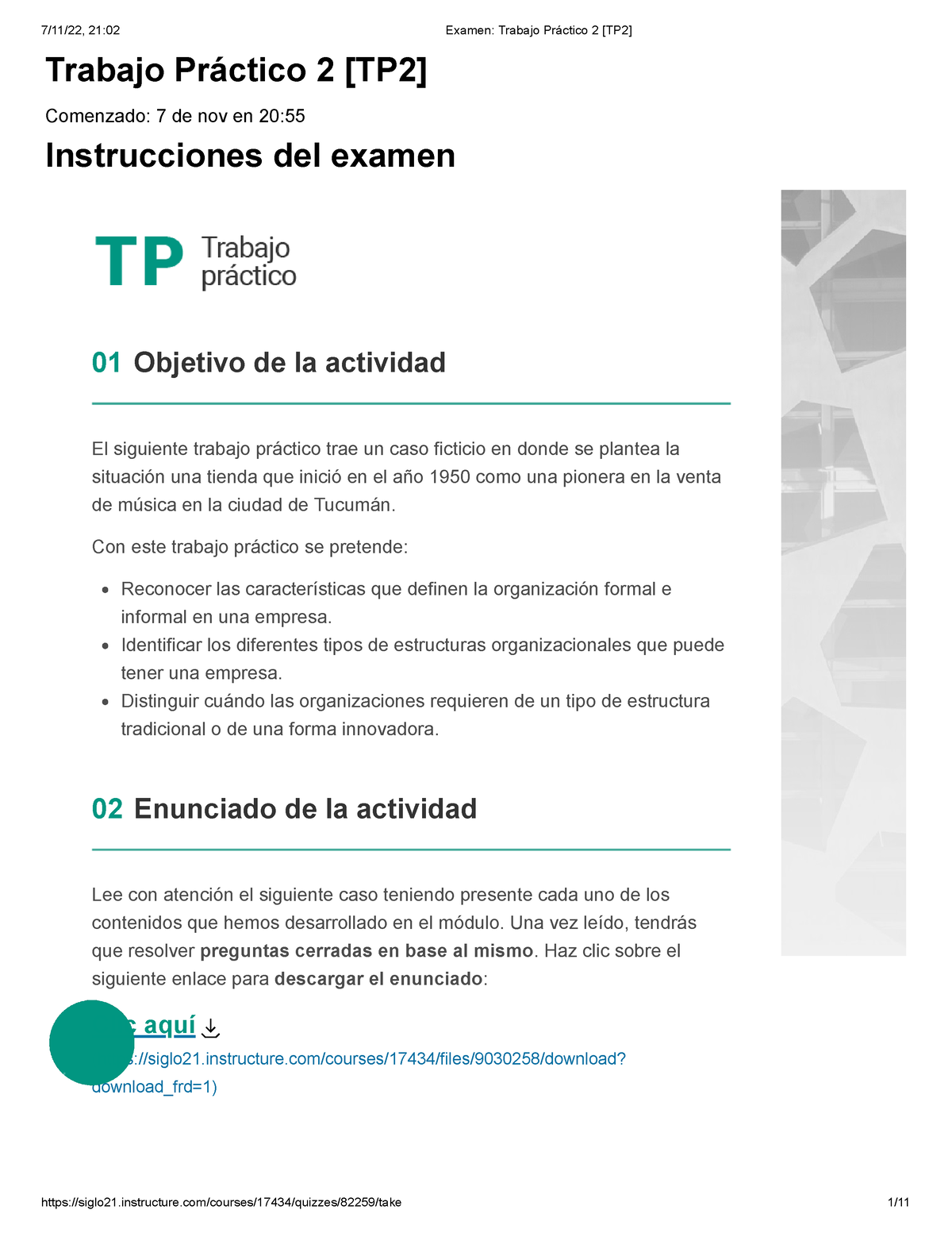 Examen Trabajo Práctico 2 Tp2 100 Trabajo Práctico 2 Tp2