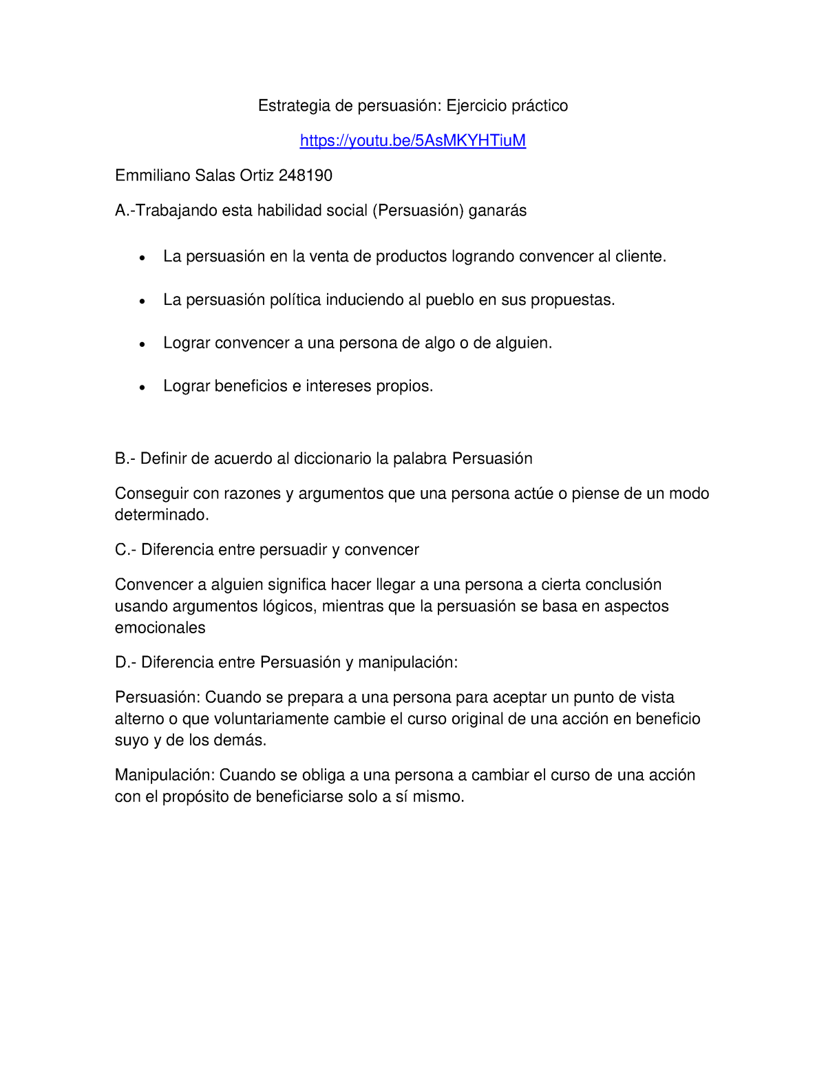 Actividad 22 Importancia De La Persuasion Estrategia De Persuasión