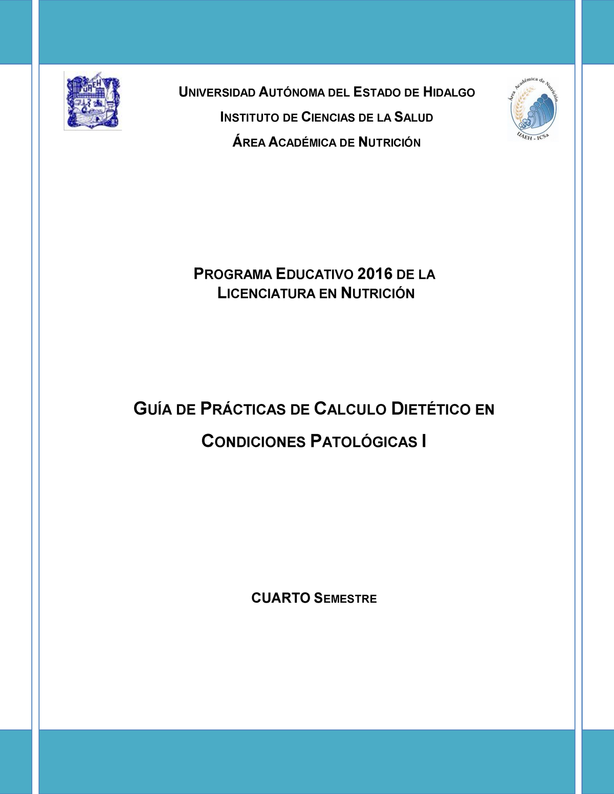 Guías Prácticas De Cálculo Dietético En Condiciones Patologícas 1 2019