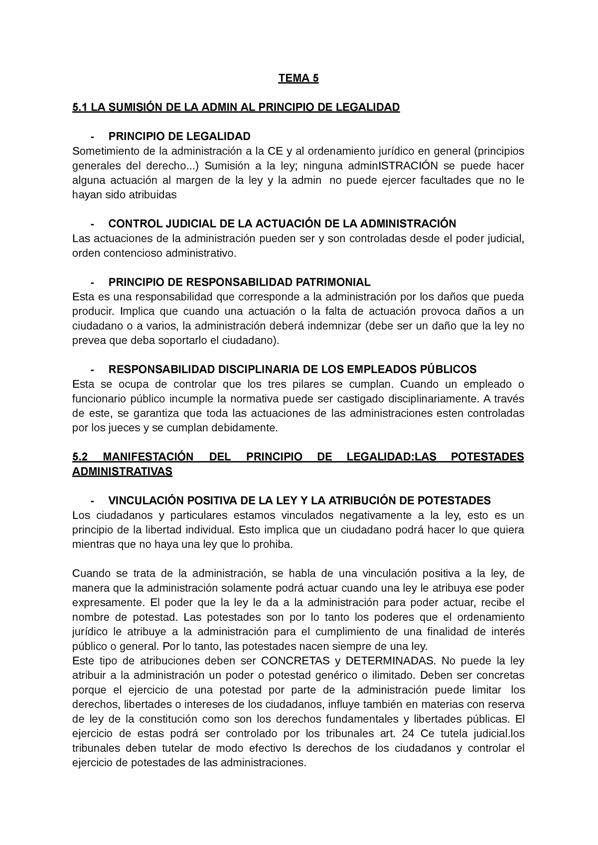 Admin Tema 5 Apunts Parcial 1 Tema 5 5 La SumisiÓn De La Admin Al