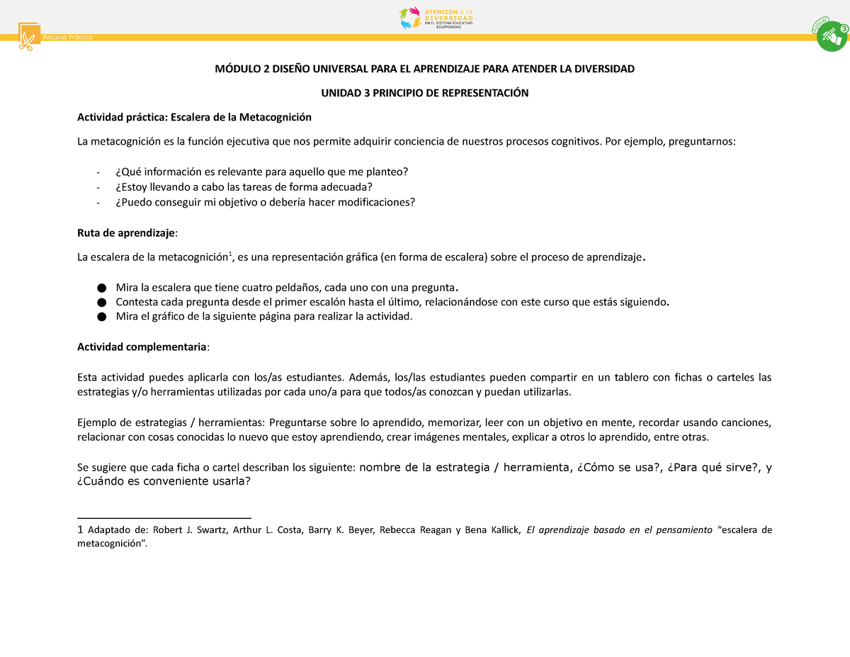 Anexo 7 Ruta De Aprendizaje Actividad Práctica De Metacognición