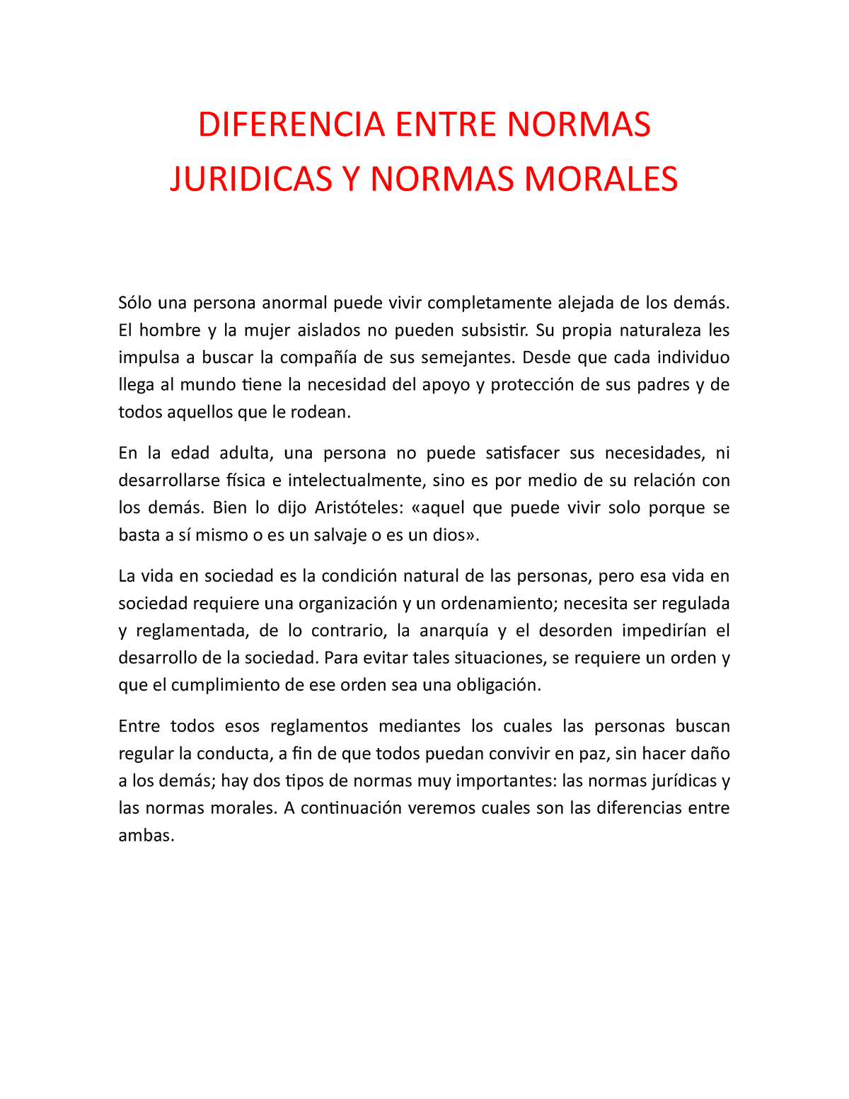 Diferencia Entre Normas Juridicas Y Norm Diferencia Entre Normas