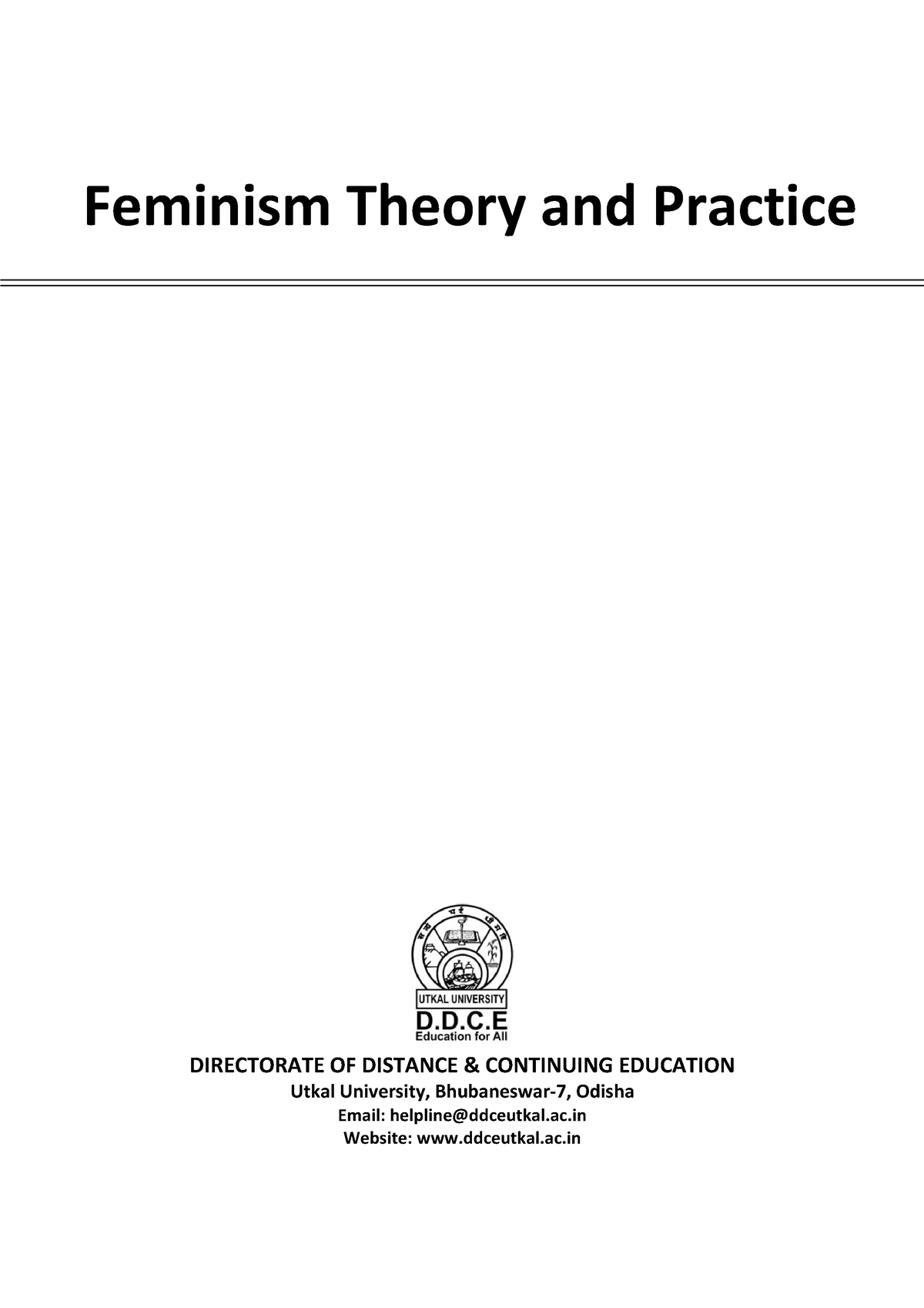 Feminism Theory And Practice Organizational Behaviour 1 Feminism