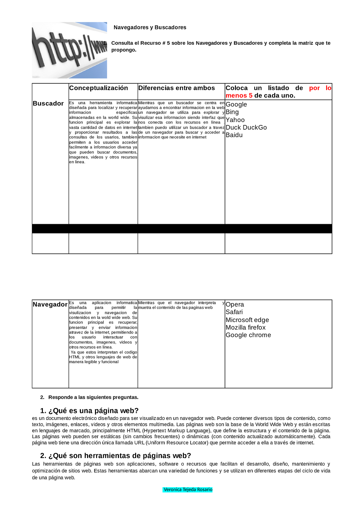 2da Actividad Unidad 4 Navegadores Y Buscadores Buscador