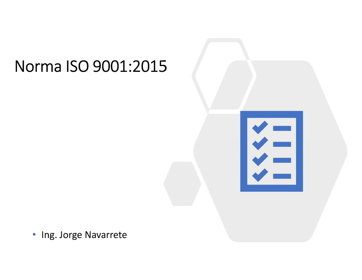 Norma Iso 90012015 Sistema De Gestión De La Calidad Human Resources