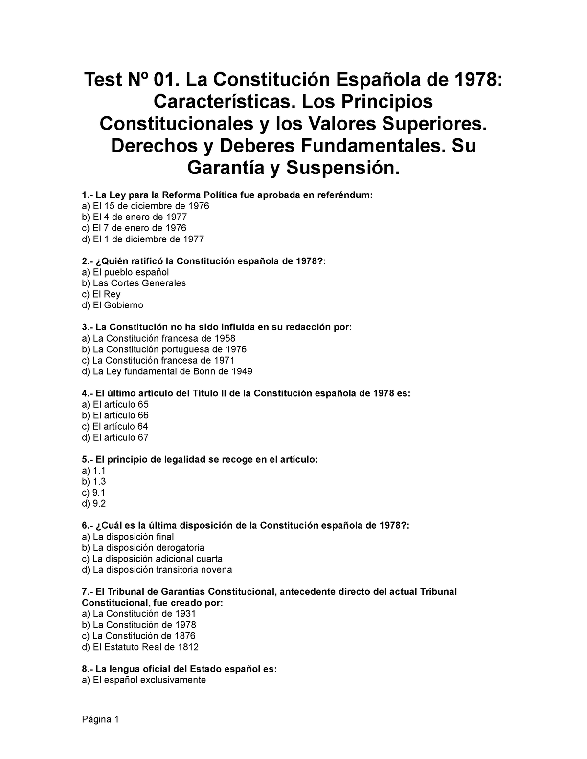 6749680 Auxiliar Administrativo Del Estado Test Oposiciones Test Nº