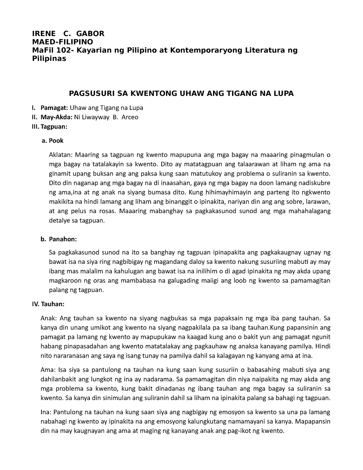 Pagbasa Part 2 Pdf At Pagsusuri Ng Iba T Ibang Teksto Mobile Maikling