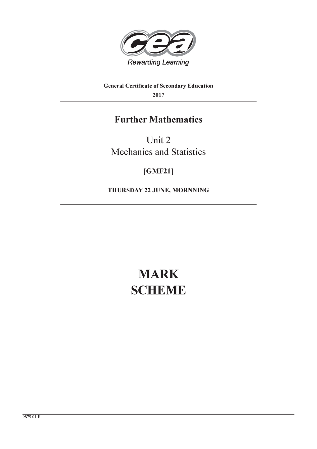 Gcse Further Mathematics Past Papers Mark Schemes Standard May June