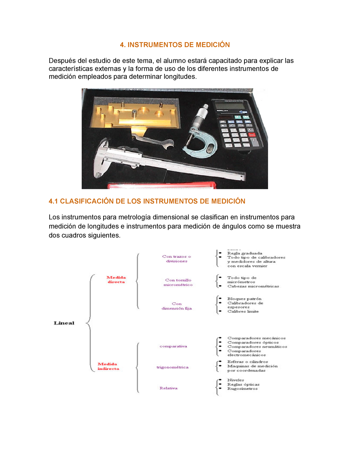 4 Instrumentos De Medicion 4 Instrumentos De MediciÓn Después Del