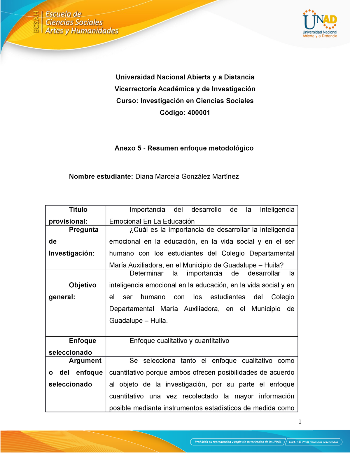 Anexo 5 Resumen Enfoque Metodológico Diana Gonzalez Universidad