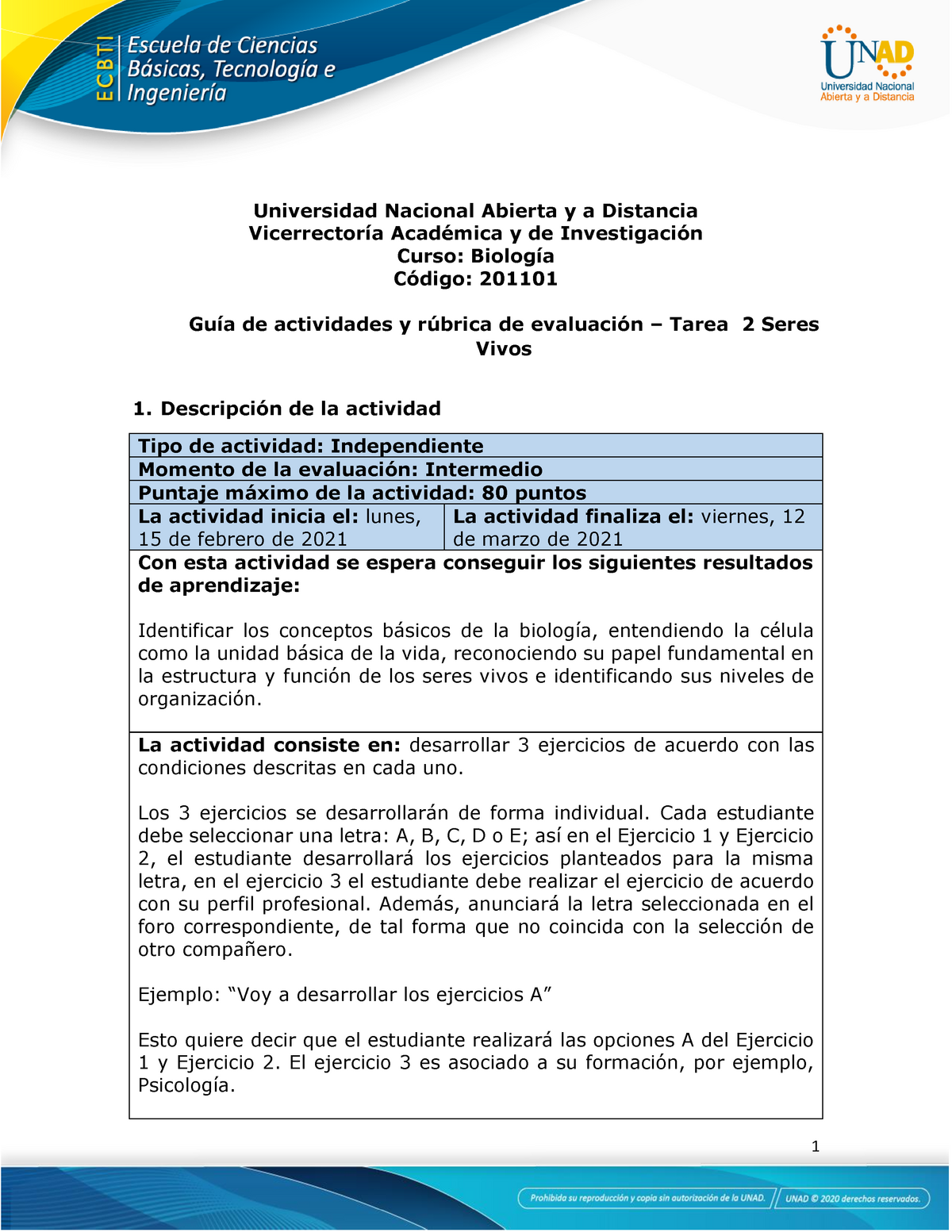 Guía De Actividades Y Rúbrica De Evaluación Unidad 1 Tarea 2