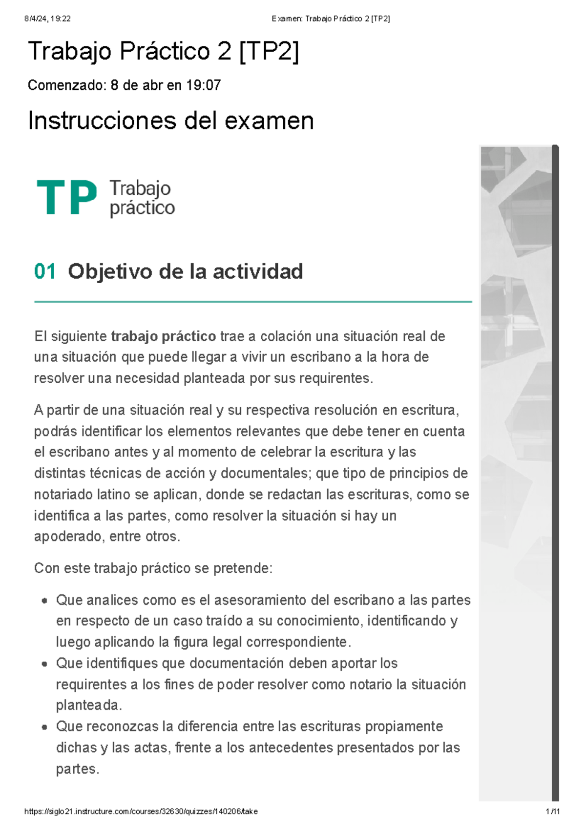 Examen Trabajo Práctico 2 Tp2 Trabajo Práctico 2 Tp2 Comenzado 8