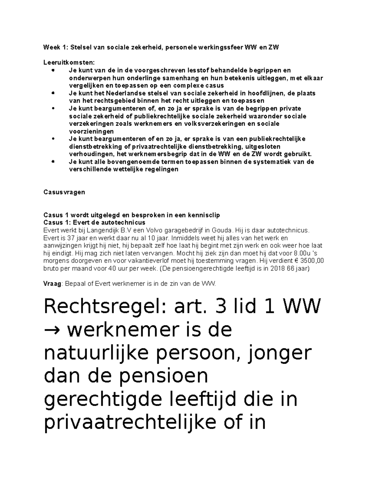 Bestuursrecht 2 Week 1 College Aantekeningen 1 Week 1 Stelsel Van