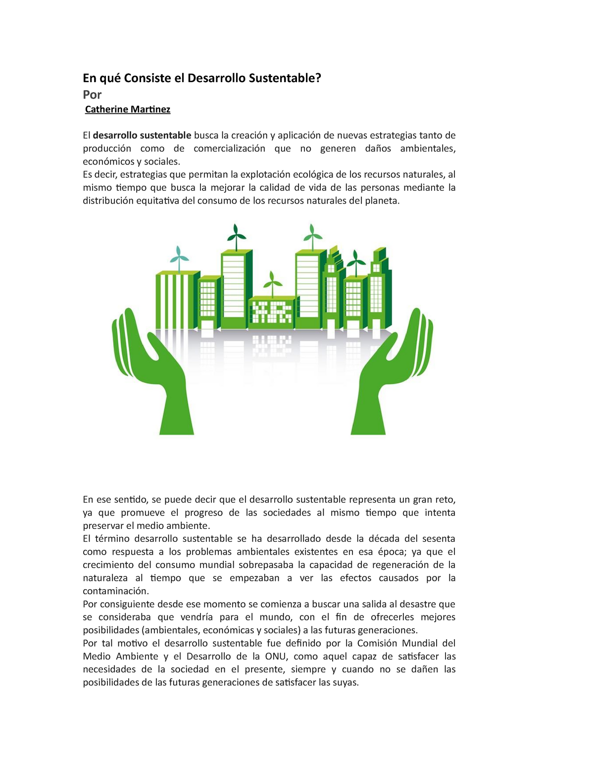 8 En Qué Consiste El Desarrollo Sustentable En Qué Consiste El