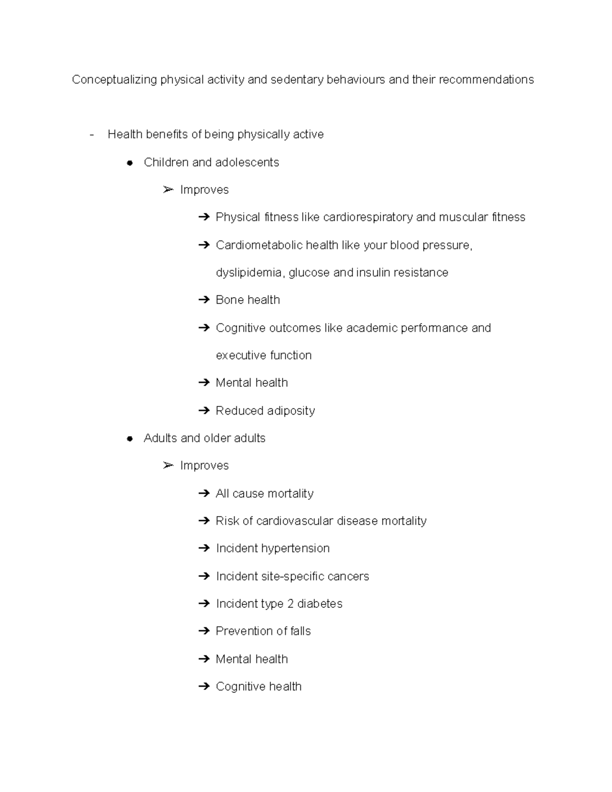 Quiz 1 Notes Things To Expect On Quiz 1 For Ntr3070 Conceptualizing