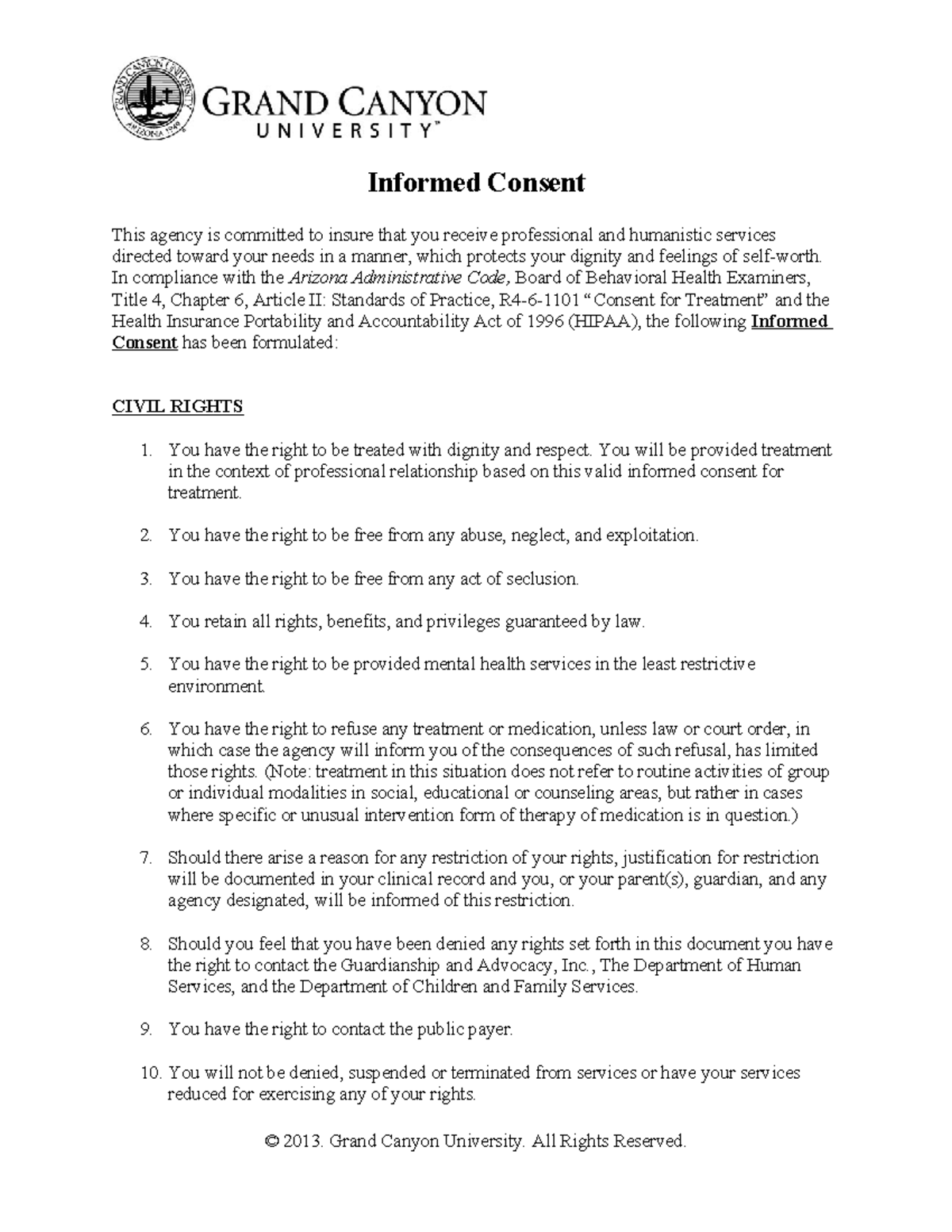 Pcn255rinformed Consent Form Informed Consent This Agency Is