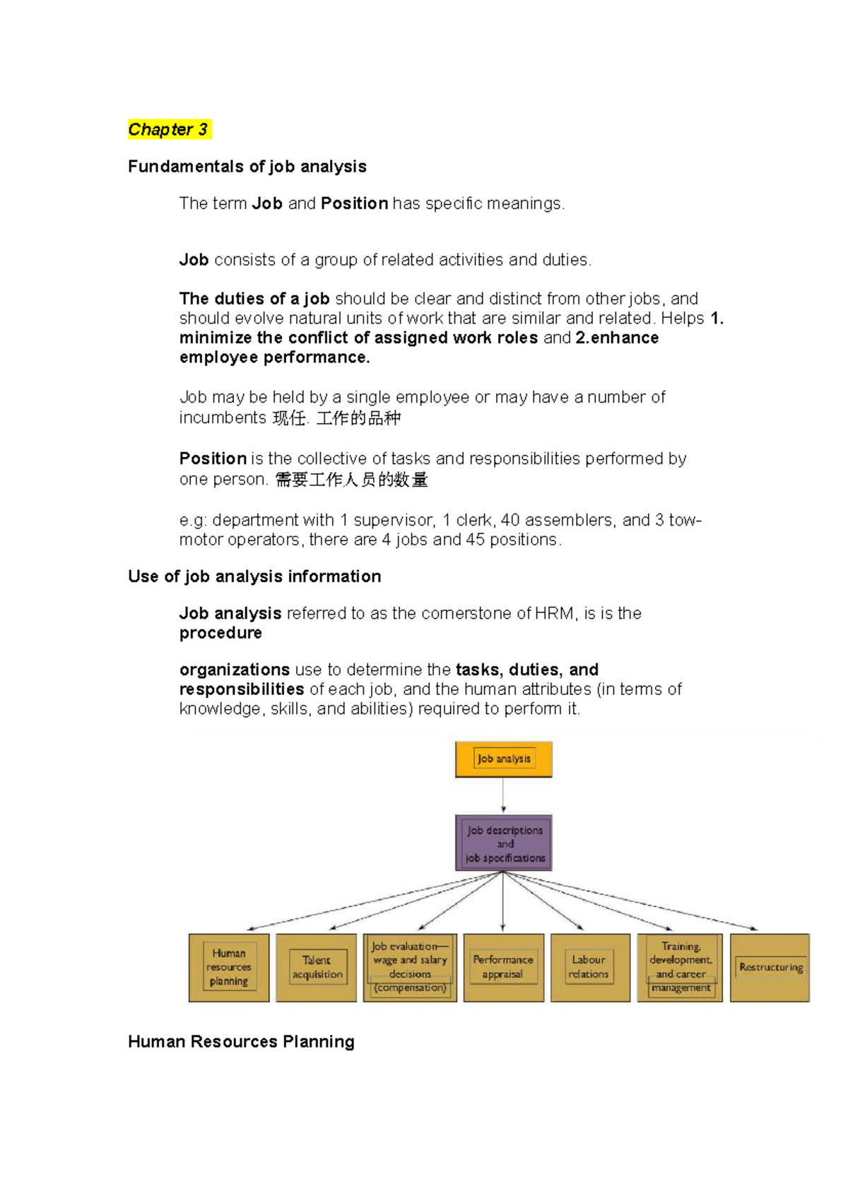 Mos Chapter 3 Review Mos 1021 Chapter 3 Fundamentals Of Job