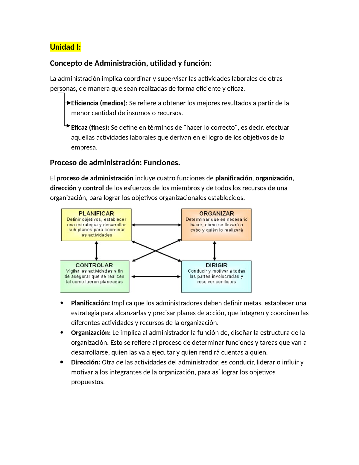 Resumen Introduccion A La Adm Final Unidad I Concepto De