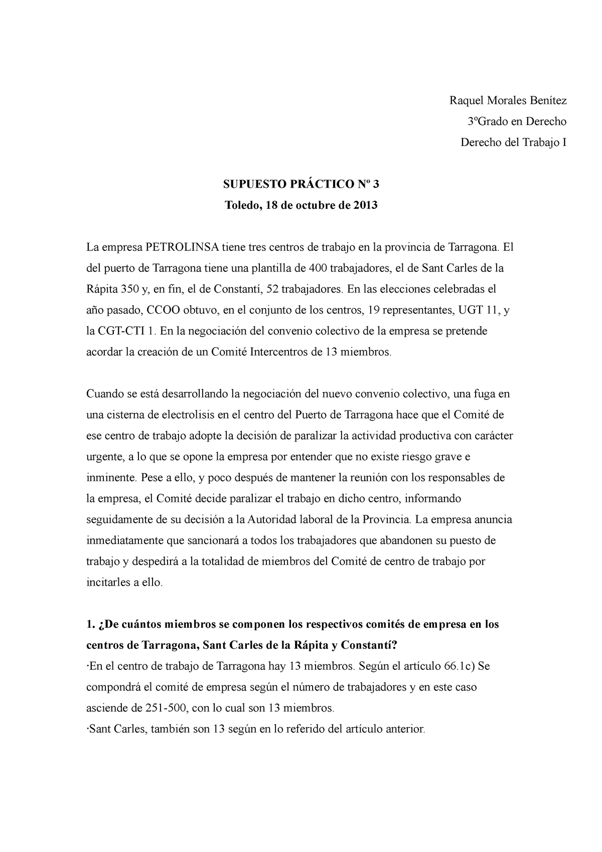 Práctica Nº 3 PrÁctica Nº3 Raquel Morales Benítez 3ºgrado En