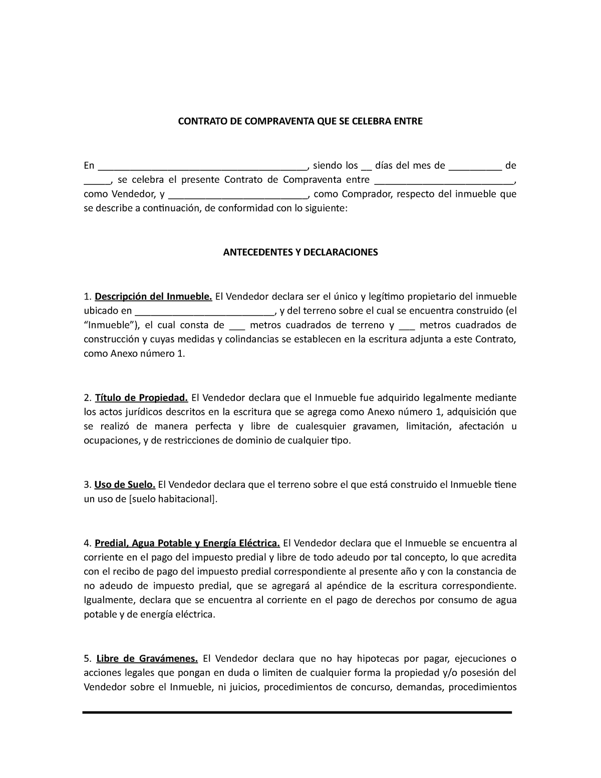 Contrato De Compraventa Word Contrato De Compraventa Que Se Celebra