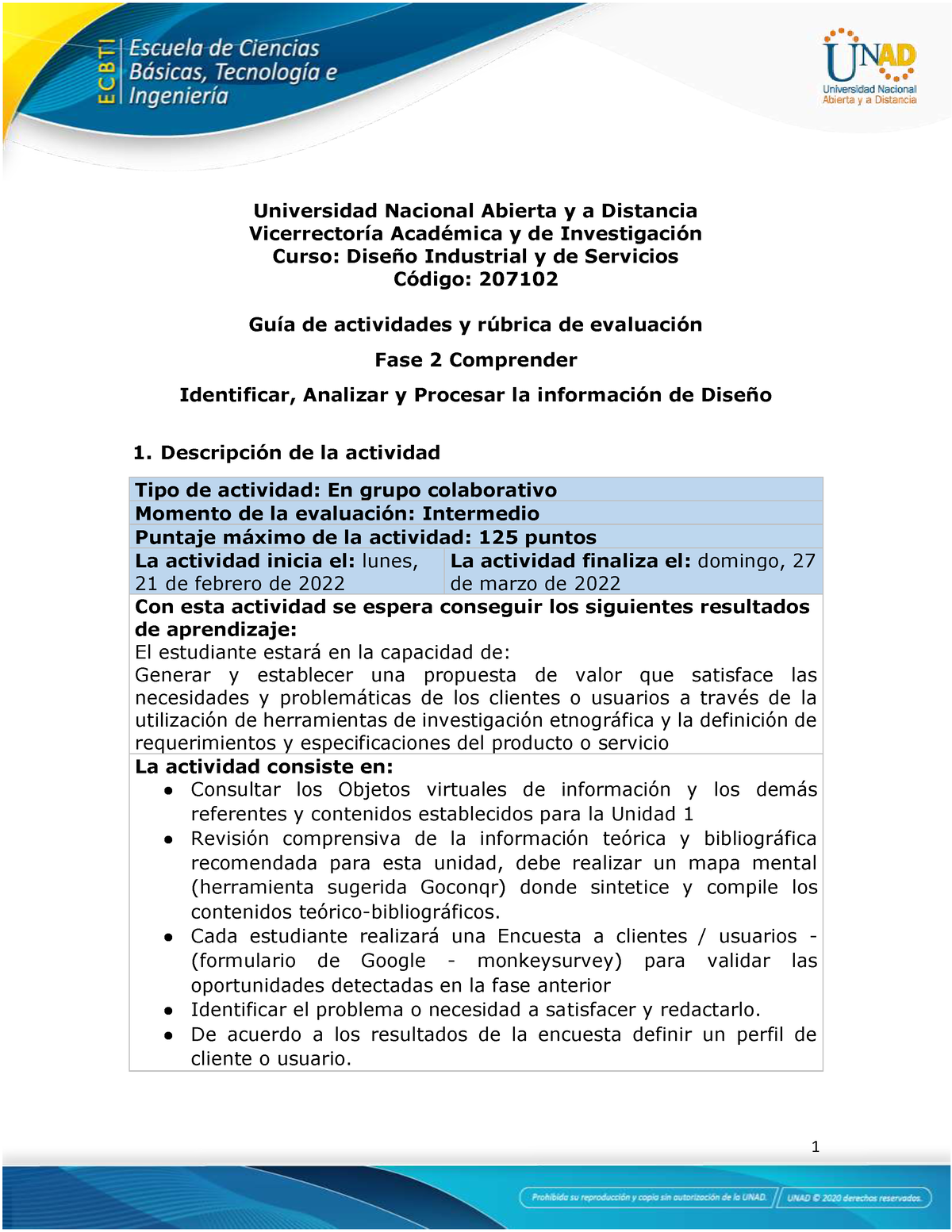 Guía De Actividades Y Rúbrica De Evaluación Unidad 1 Fase 2