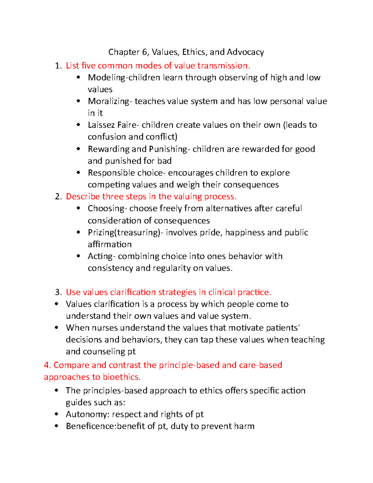 Chapter 6 Values Ethics And Advocacy Modes Of Value Transmission