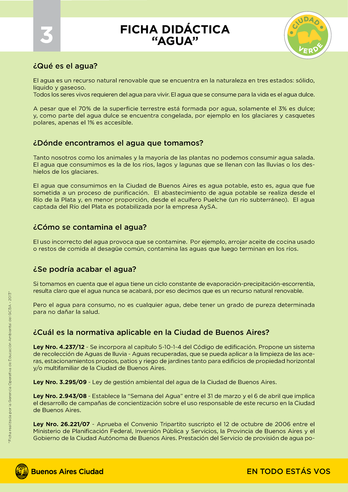 Agua Caba Agua ¿qué Es El Agua El Agua Es Un Recurso Natural