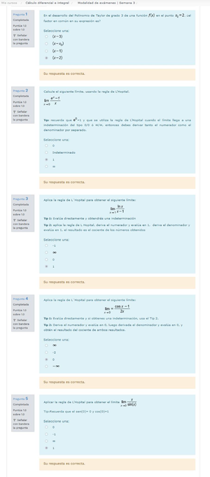 Calculo Diferencial E Integral Sem 1 Calculo Diferencial E Integral