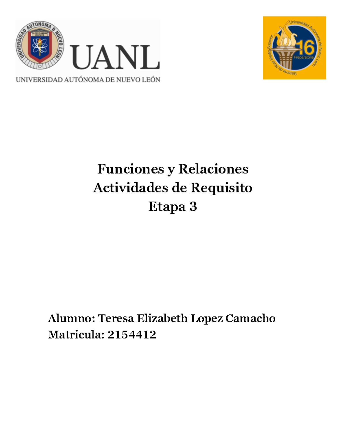 Telc Ar3 Fy R Funciones Y Relaciones Uanl Funciones Y Relaciones