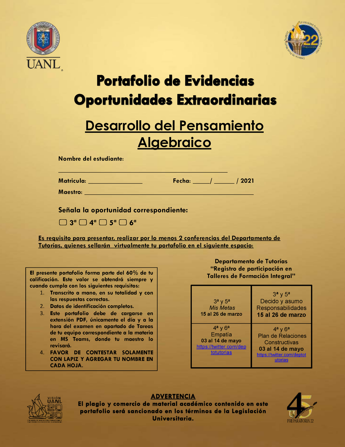 Desarrollo Del Pensamiento Algebraico Desarrollo Del Pensamiento