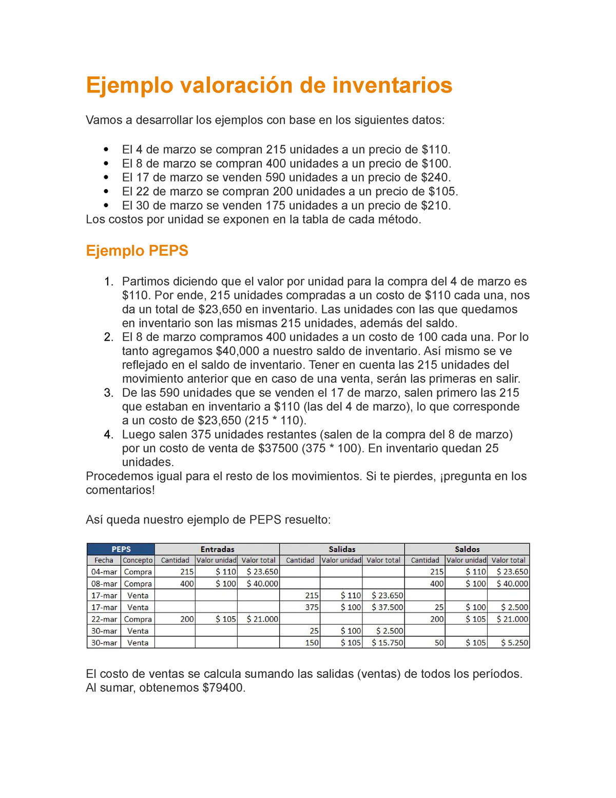 Problemas Resueltos Modelo De Inventario Inventarios Problema La My