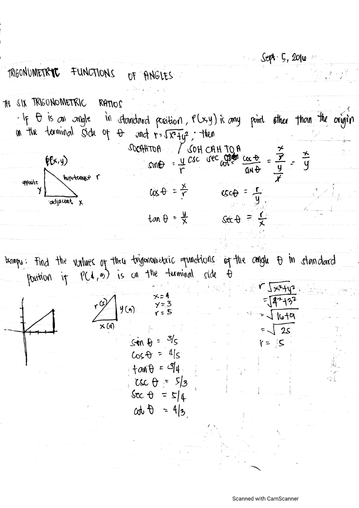 Trigo 3 Plane And Spherical Trigonometry Studocu