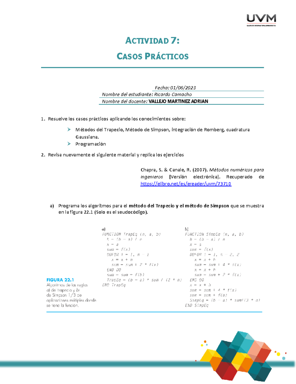 A7 Casos Practicos Actividad 7 Casos PrÁcticos Fecha