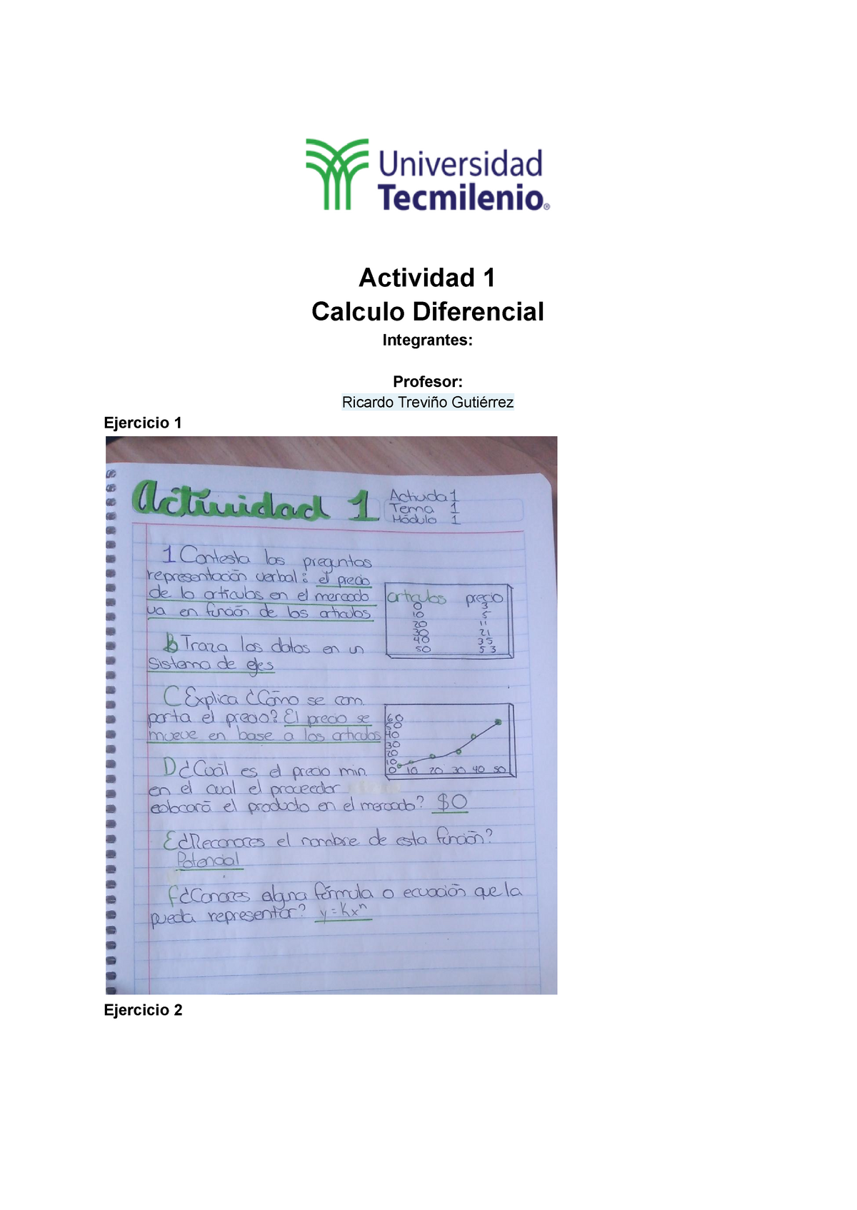 Calculo Diferencial Actividad 1 Actividad Obligatoria Actividad 1