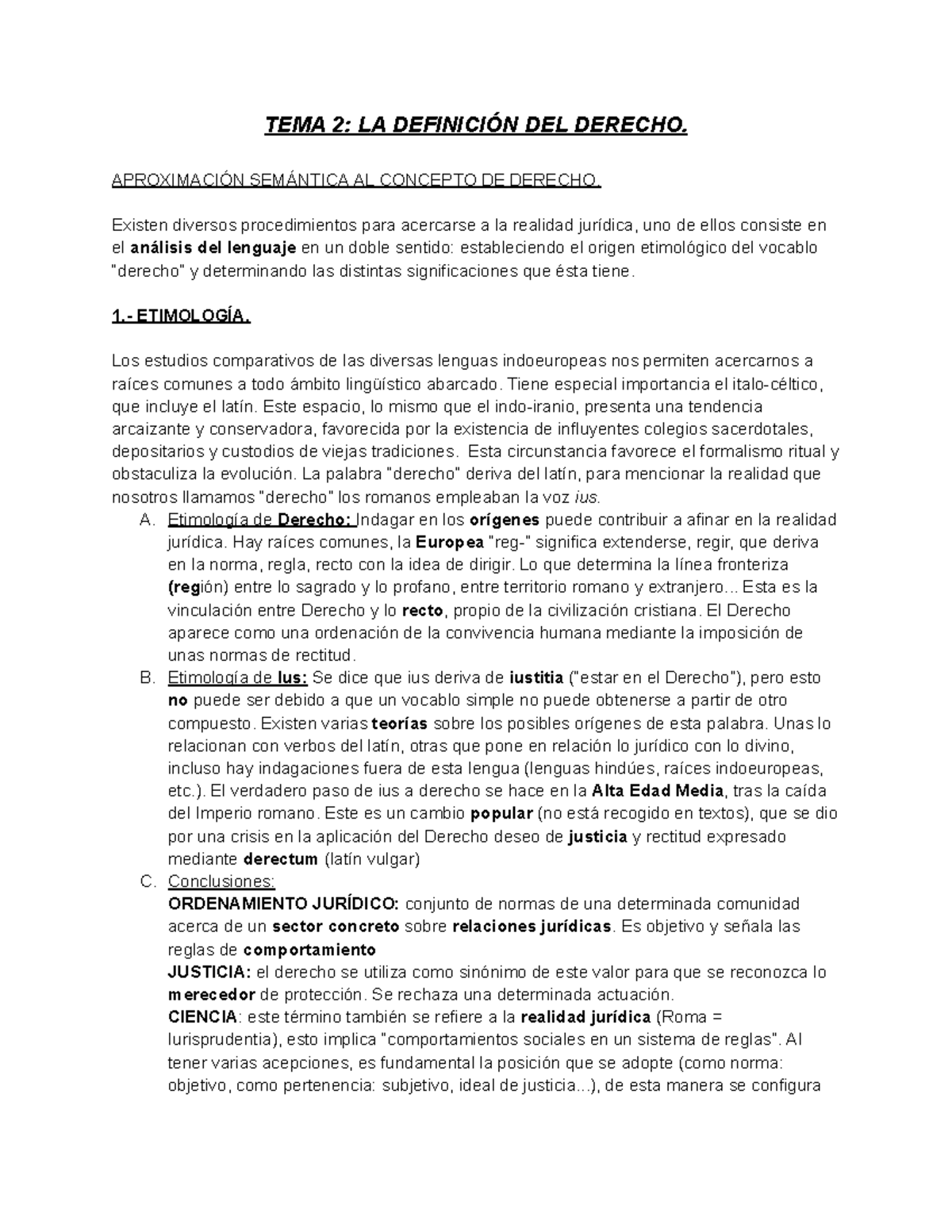 Tema 2 Teoría Derecho Tema 2 Tema 2 La DefiniciÓn Del Derecho