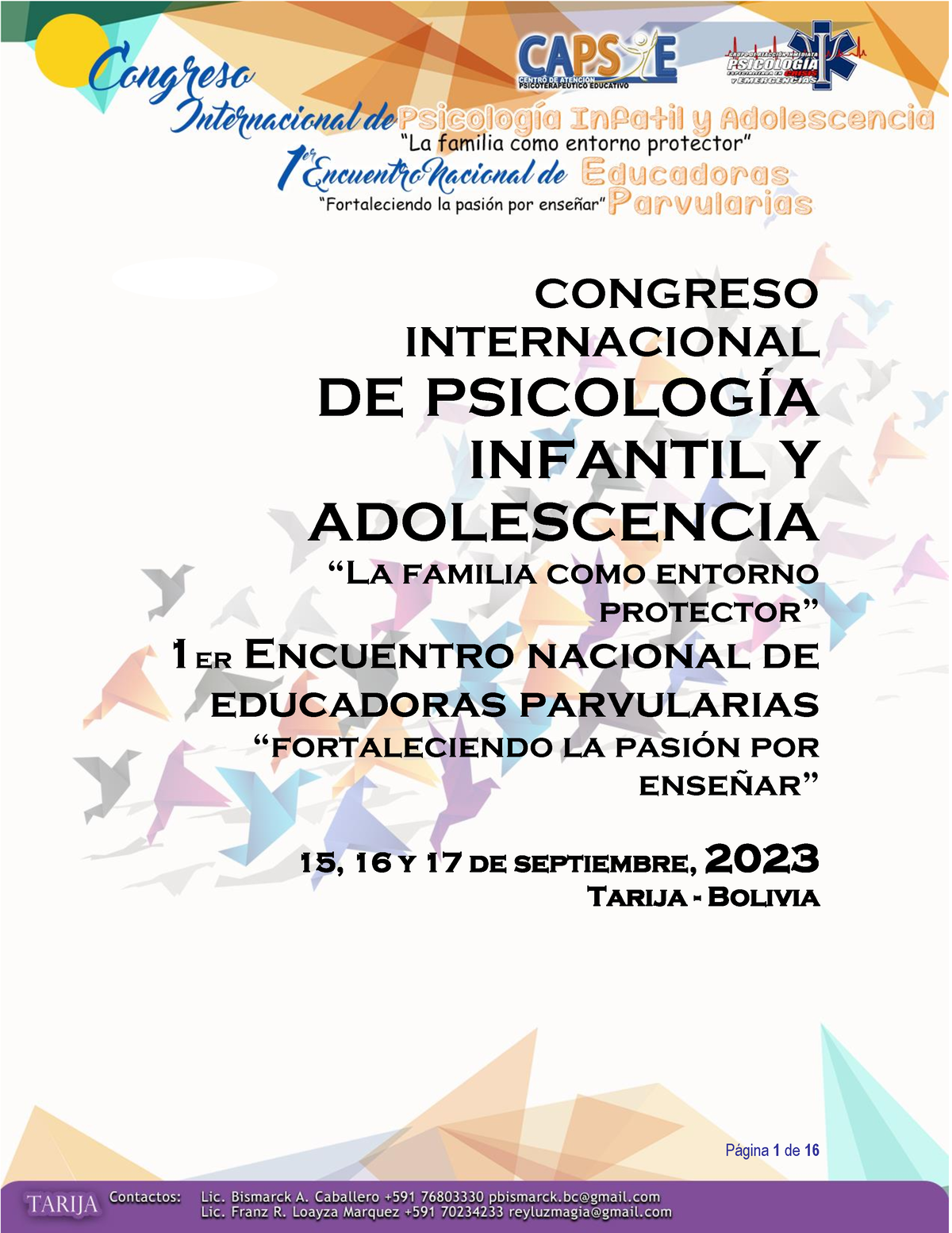 Perfil De Congreso Internacional De Psicologia Infantil Y Adolescencia