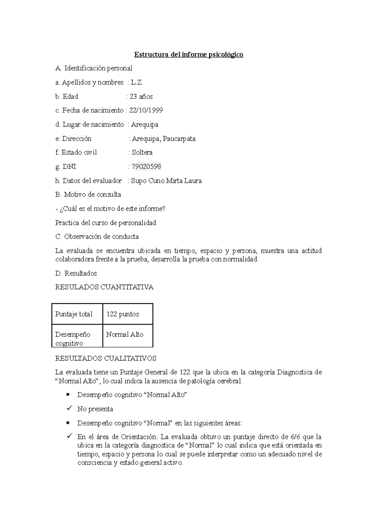 Ac S18 Semana 18 Tema 1 Informe Final Informe De Evaluación De La