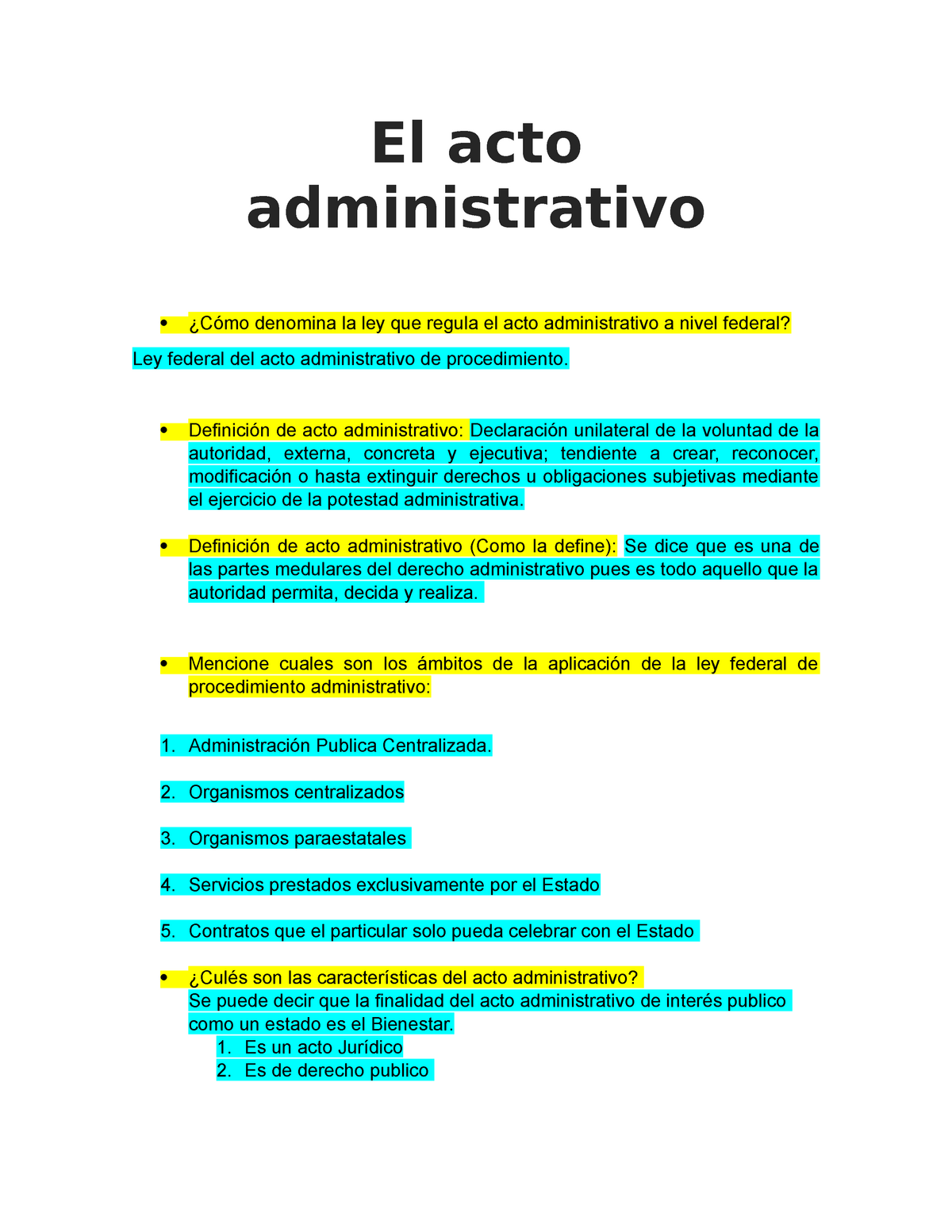 El Acto Administrativo En Las Instituciones Publicas Según La