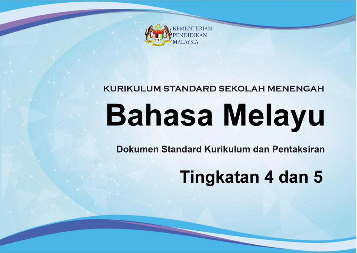 Dskp Kssm Bahasa Melayu T4 Dan T5 I Bahasa Melayu Tingkatan 4 Dokumen