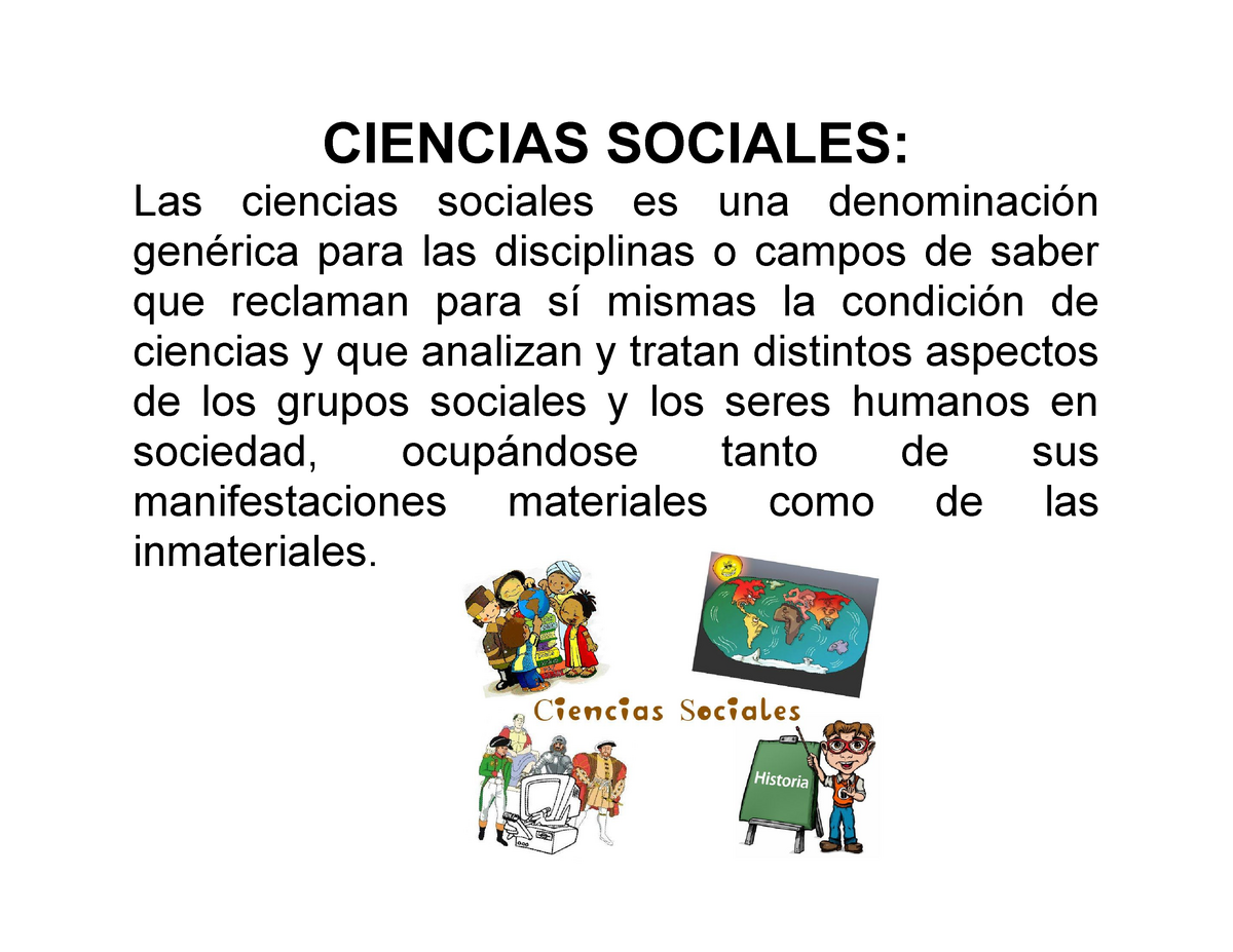 Las Ciencias Sociales Lista De Ciencias Sociales